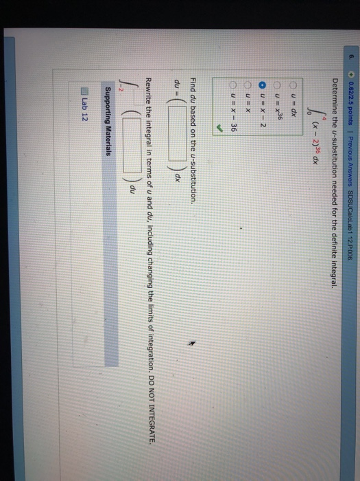 Solved 4 0.83/2.5 points | Previous Answers SDSU 1 12.P004 | Chegg.com