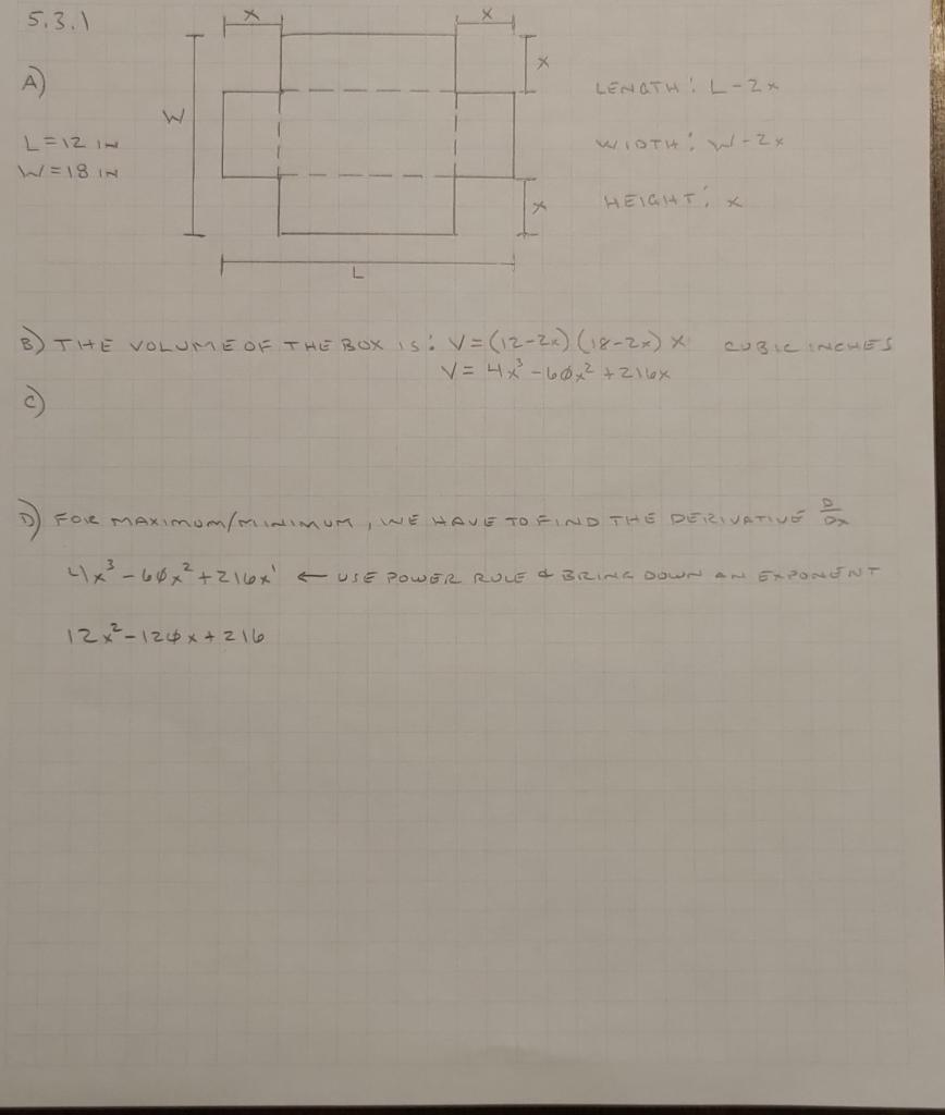 Solved Preview Activity 5.3.1. A piece of cardboard that is | Chegg.com