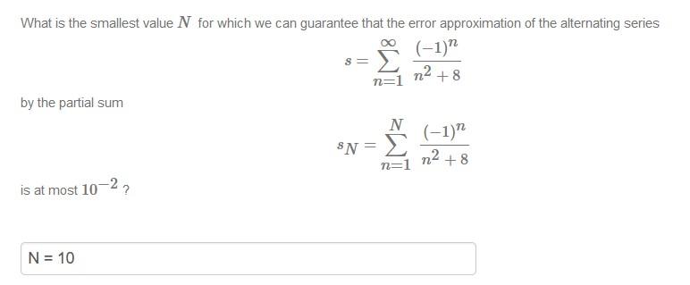 Solved When applicable, the Alternating Series Estimation | Chegg.com