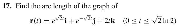 Solved 17. Find the arc length of the graph of | Chegg.com