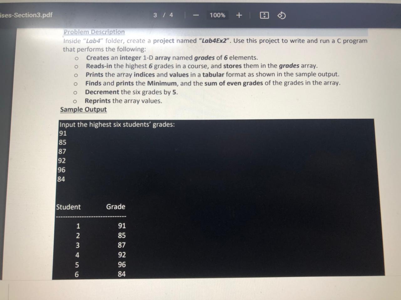 Solved ises-Section3.pdf 3 / 4 100% + Problem Description | Chegg.com
