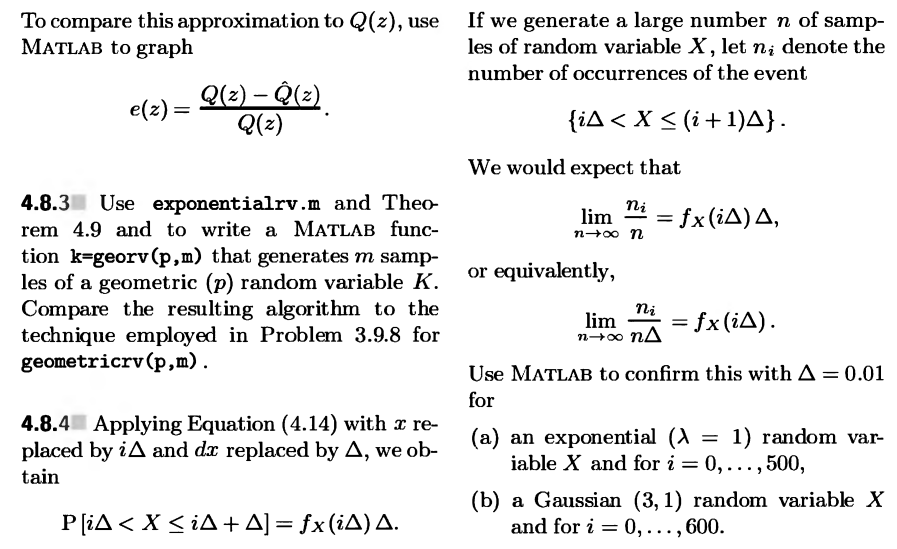 Solved Use MATLAB to do ﻿problem 4.8.4 on p. 161. ﻿Hand | Chegg.com