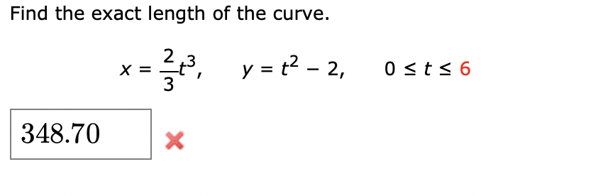 Solved Find the exact length of the curve. | Chegg.com
