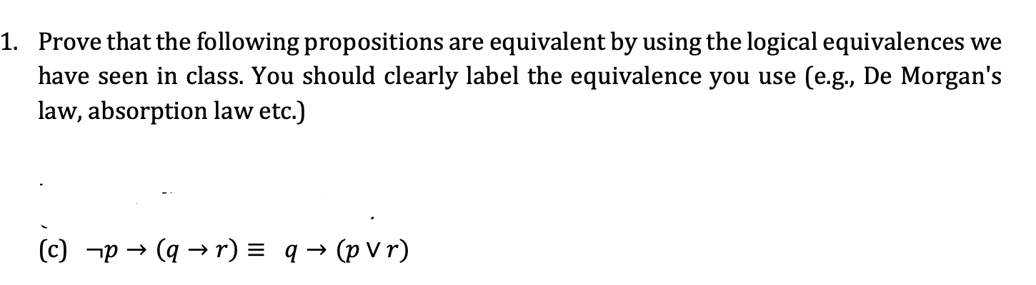 Solved Prove that the following propositions are equivalent | Chegg.com