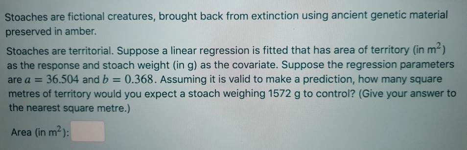 Solved Stoaches are fictional creatures, brought back from | Chegg.com