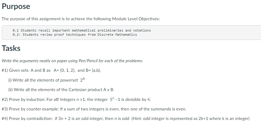 Solved COMP SCI DISCRETE MATHEMATICS PurposeThe purpose of | Chegg.com