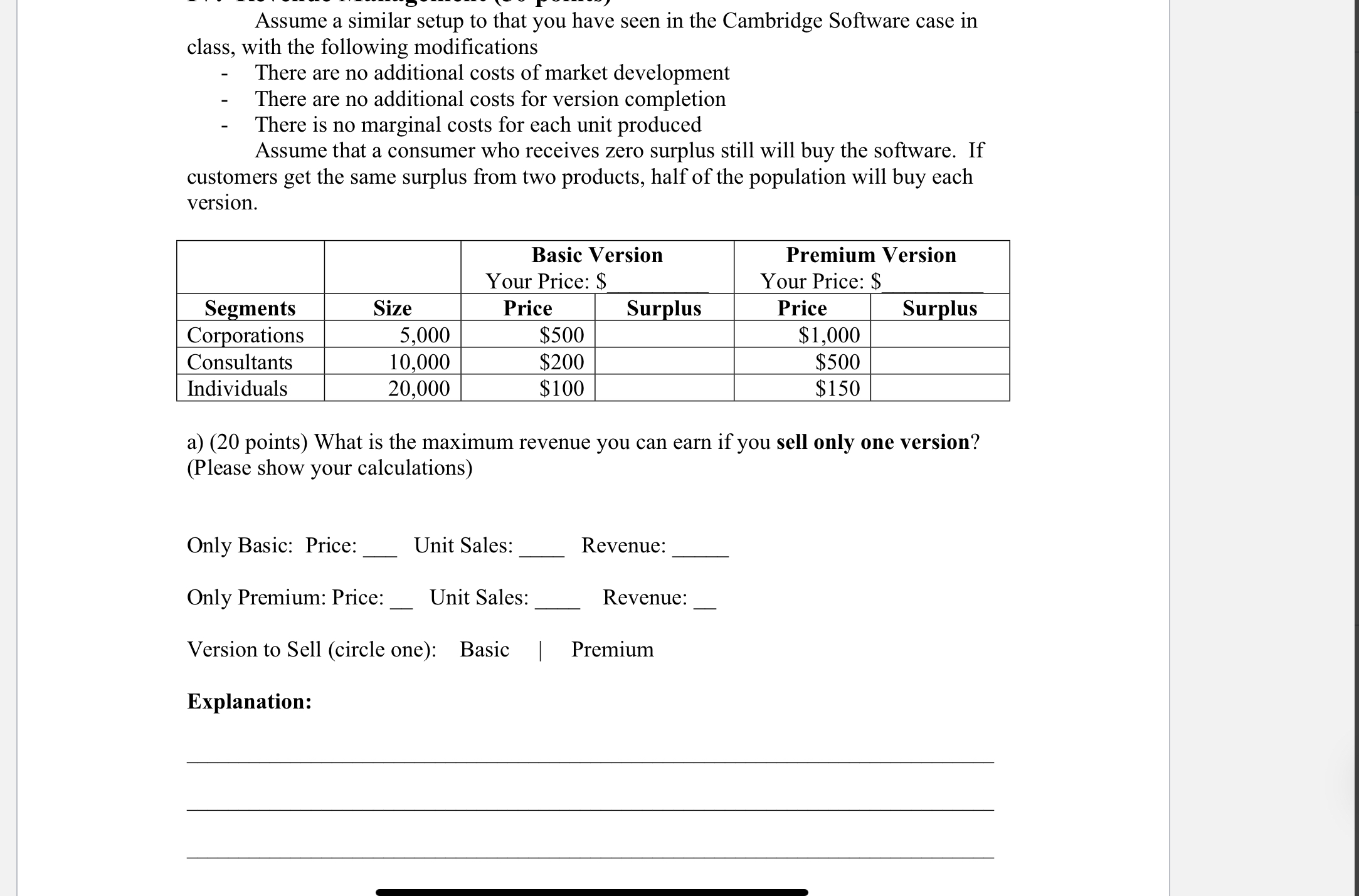 Solved Assume a similar setup to that you have seen in the | Chegg.com