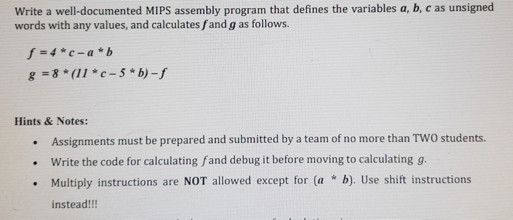 Write a well-documented MIPS assembly program that | Chegg.com