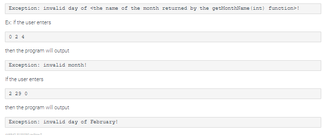Solved Complete the following tasks to achieve exception | Chegg.com