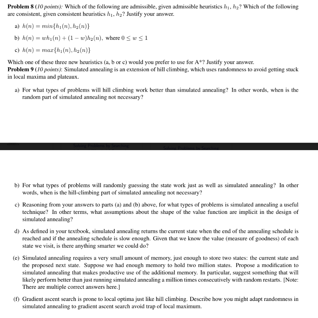 Solved Problem 1 (10 points): Trace the operation of A∗ | Chegg.com