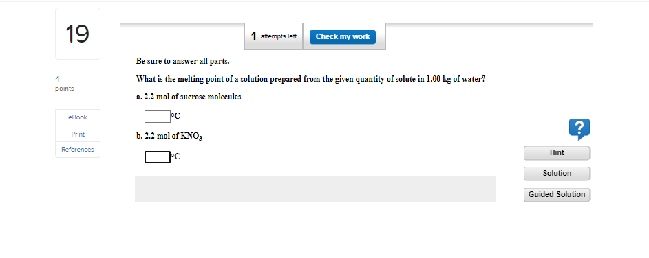 Solved 19 4 points eBook Print References attempts left | Chegg.com