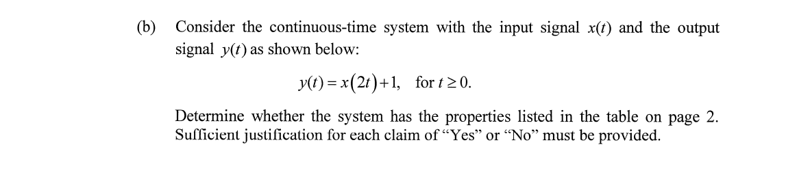 Solved 1. (a) Consider two continuous-time signals given by | Chegg.com