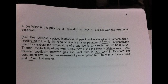 Solved 4. (a) What is the principle of operation of LVDT? | Chegg.com