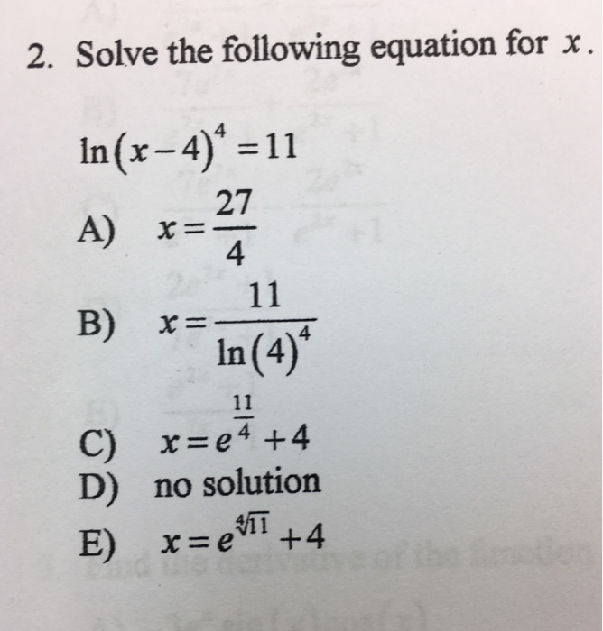 How To Solve An Equation With X 4 - Tessshebaylo