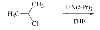 Solved CH3 LiN(i-Pr)2 Н3С. Ci THF SK EtOH Br + ether | Chegg.com