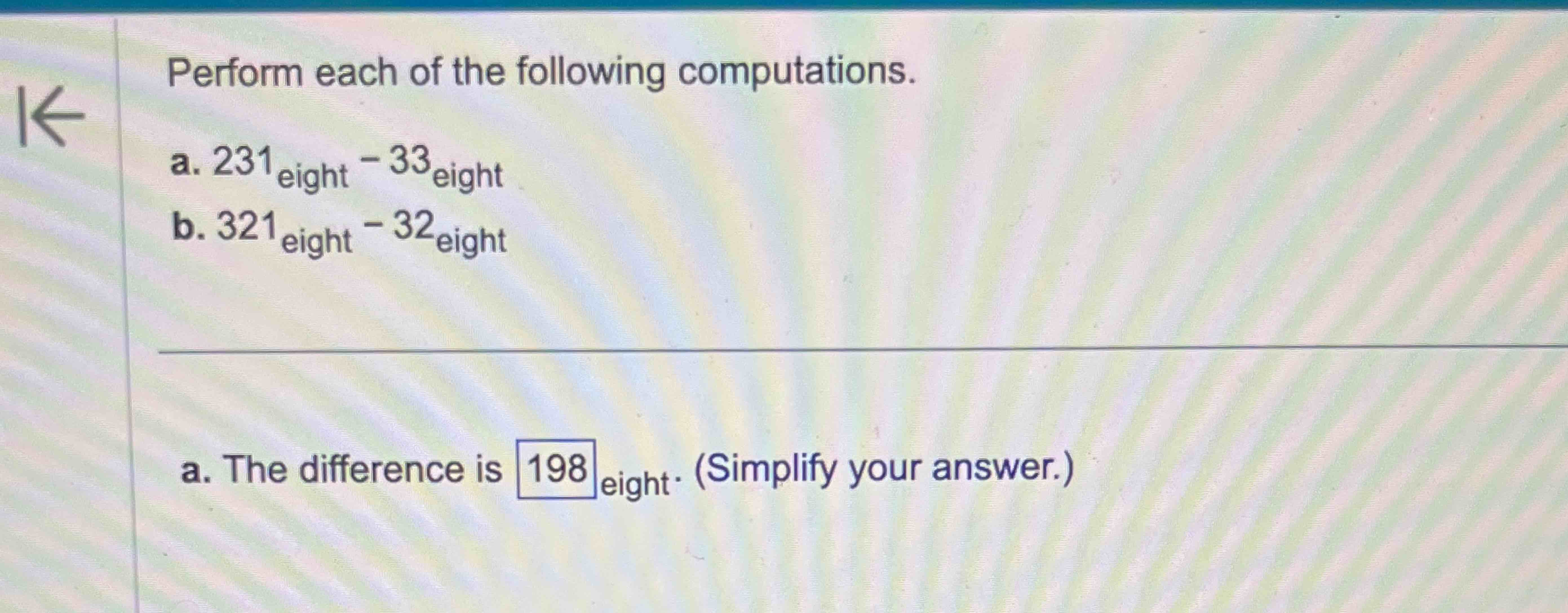 Solved Perform each of ﻿the following computations.a. 231 | Chegg.com