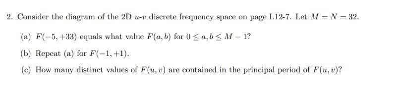 2. Consider the diagram of the 2Du−v discrete | Chegg.com