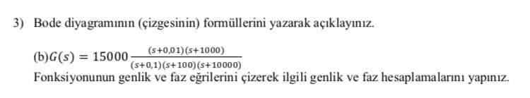 Solved Write the formulas of the Bode diagram. please | Chegg.com