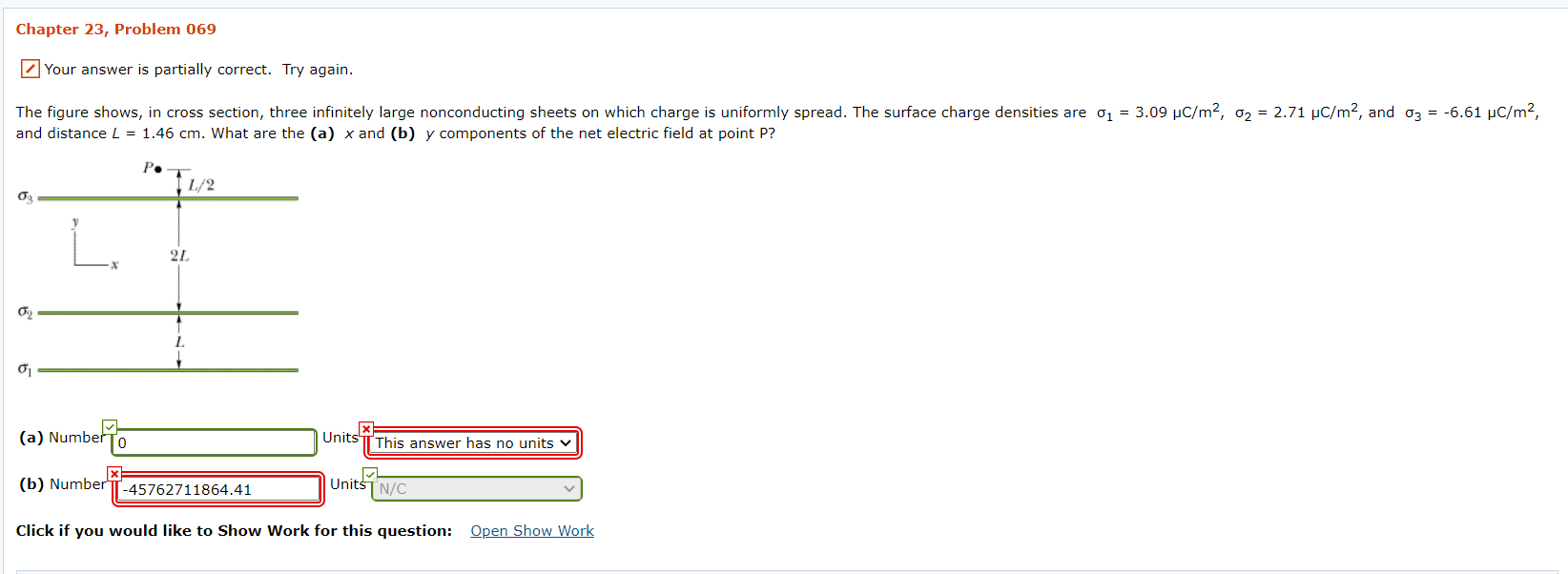 Solved Chapter 23, Problem 069 Your answer is partially | Chegg.com