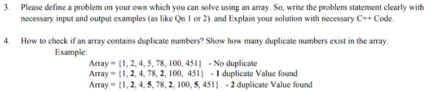 Solved 3. Please define a problem on your own which you can | Chegg.com
