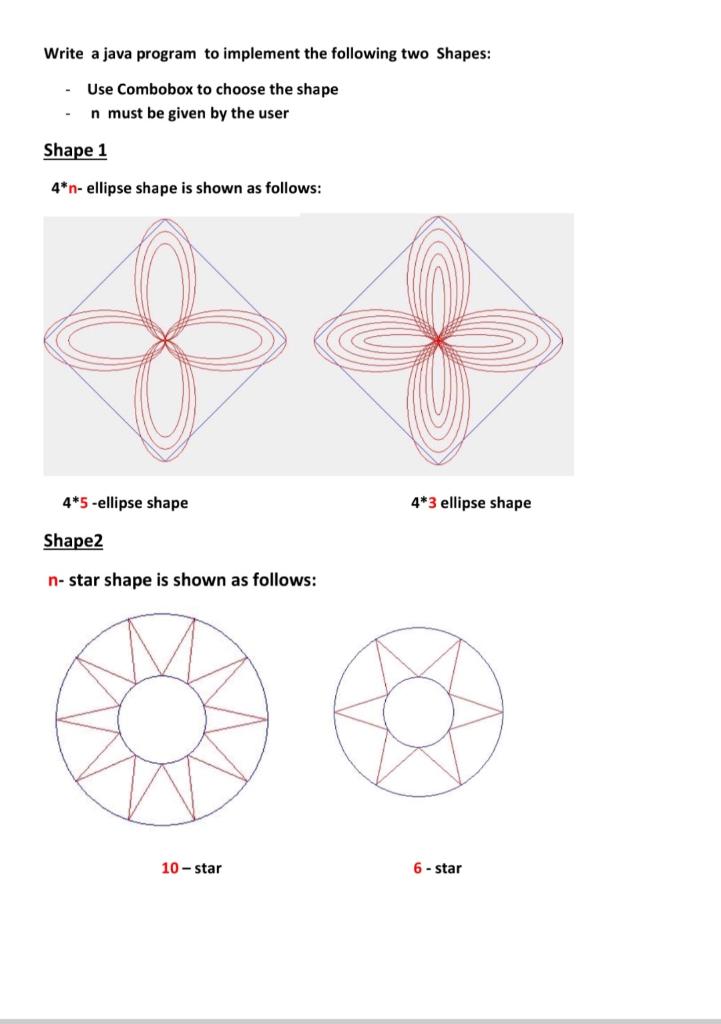 Solved Write a java program to implement the following two | Chegg.com