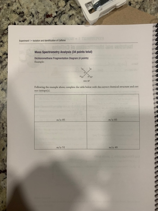 Solved Experiment 1 Isolation and identification of Caffeine | Chegg.com