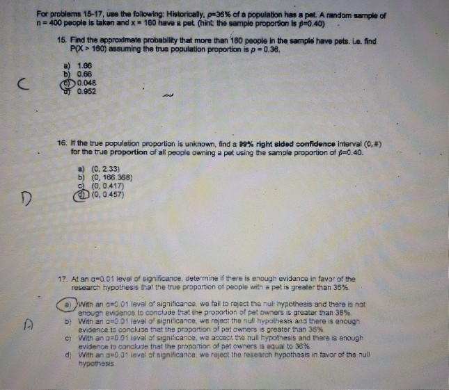 Solved For problems 15-17, use the following: Historically. | Chegg.com
