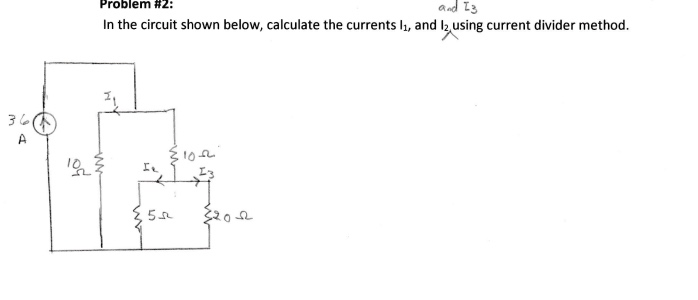 Solved Problem #2: and is In the circuit shown below, | Chegg.com