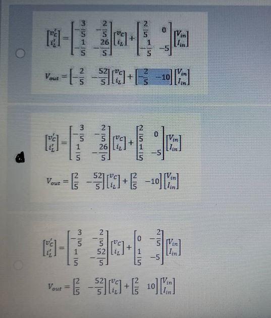 Solved Find a state space representation of the electrical | Chegg.com