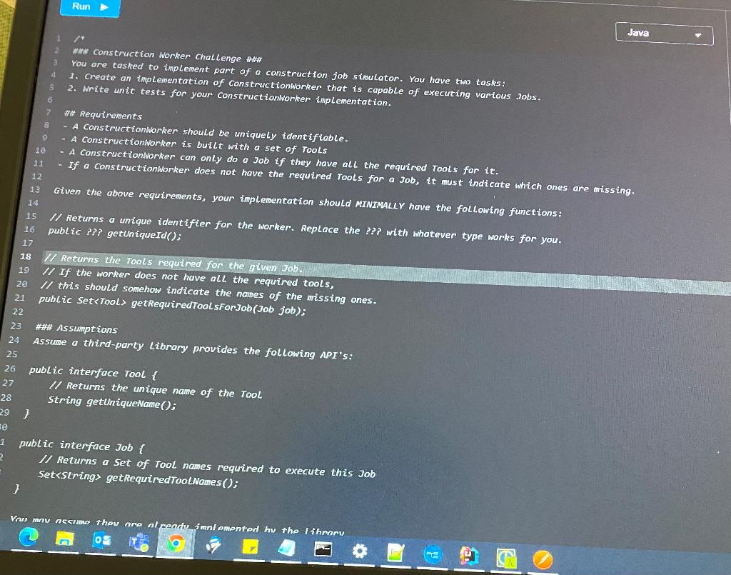 Need solution in Java 8 along with test cases. Here | Chegg.com