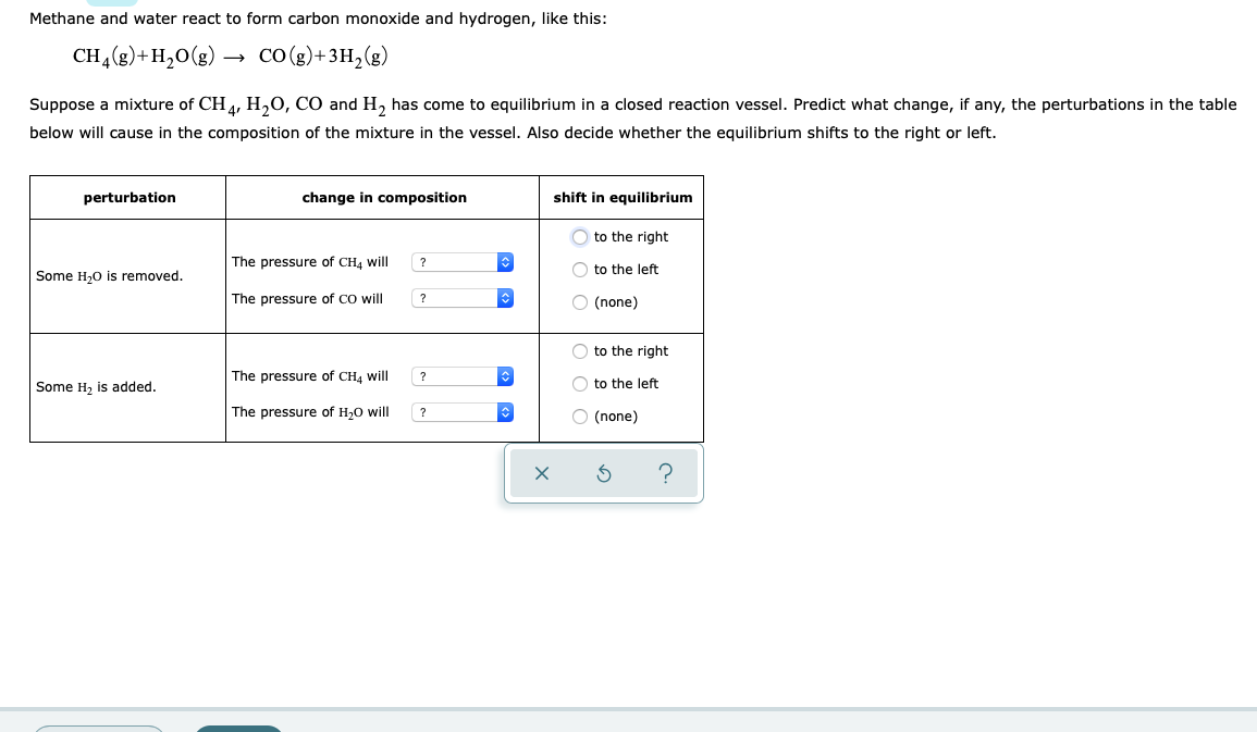 Solved Methane and water react to form carbon monoxide and | Chegg.com