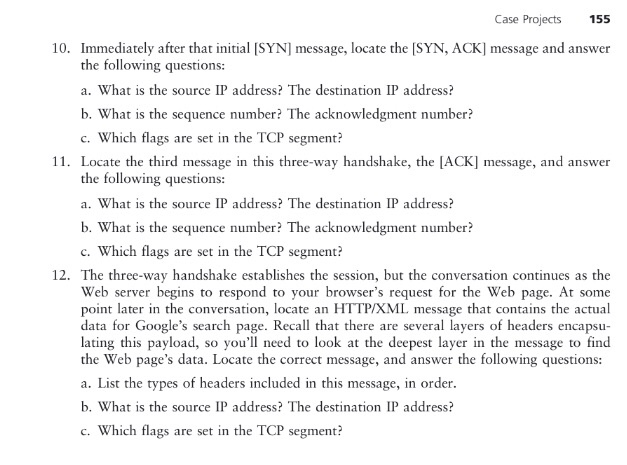 Solved Case Project 3 2 Decode A Tcp Segment In A Wireshark
