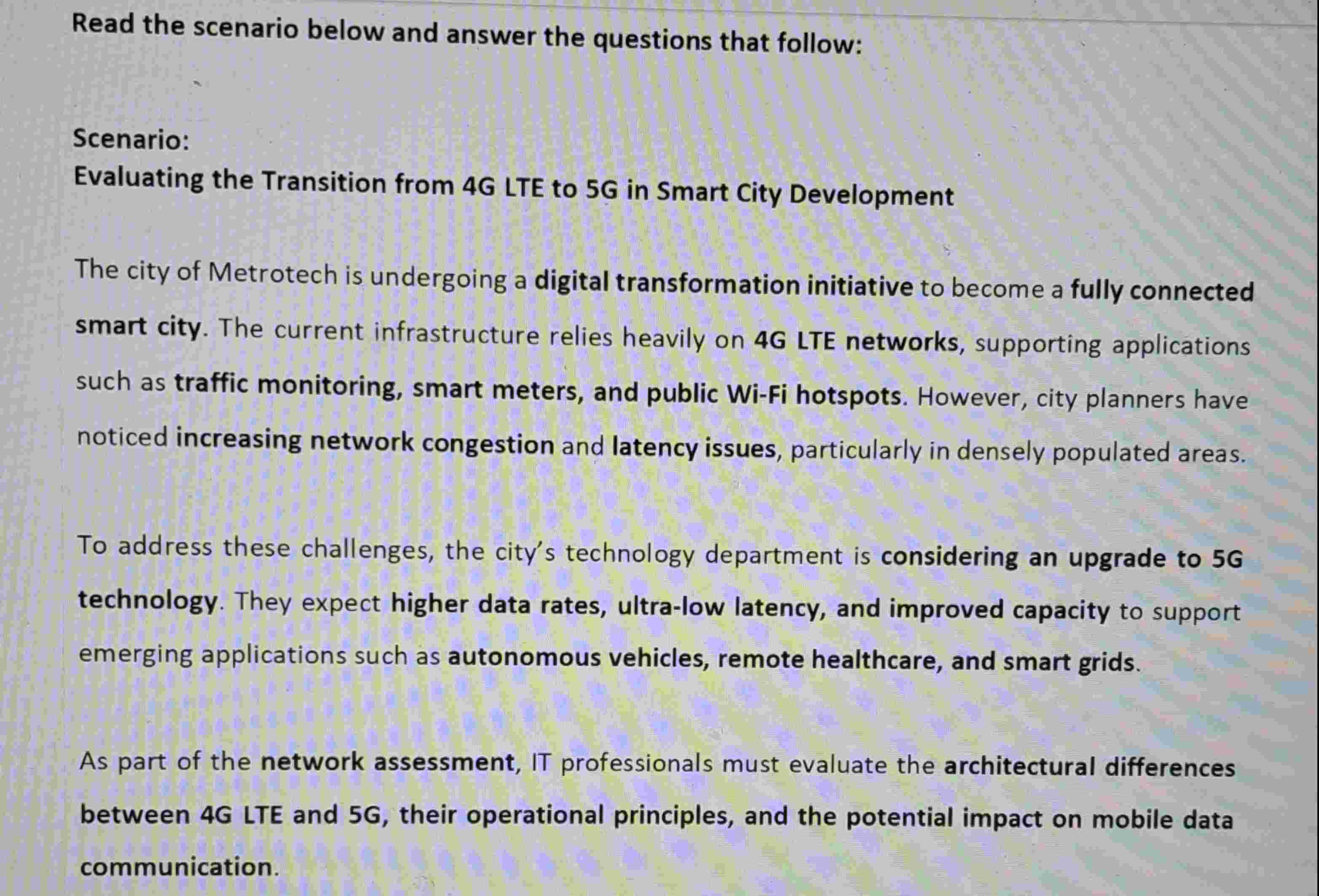 Solved Read the scenario below and answer the questions that | Chegg.com