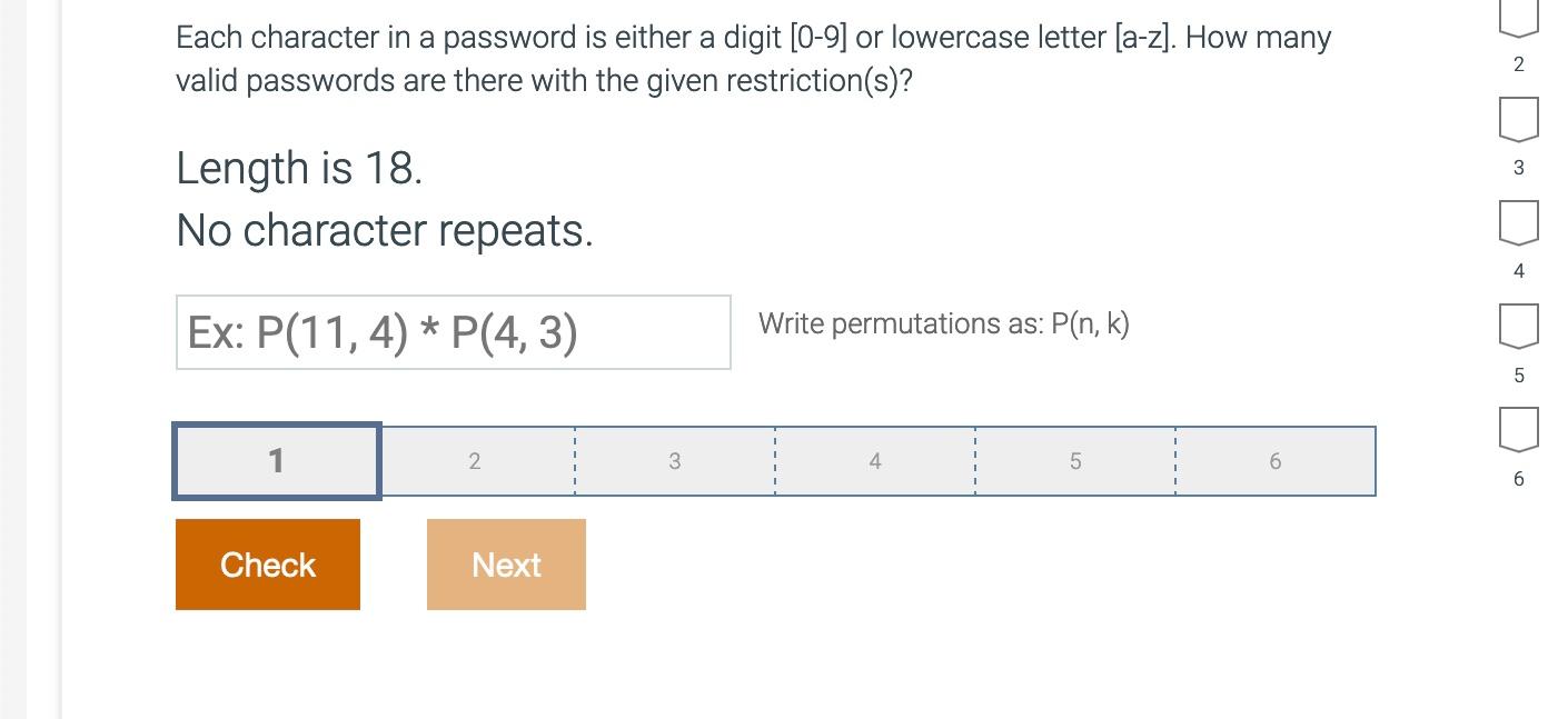 Solved Each character in a password is either a digit [0-9] | Chegg.com