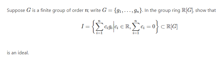 Solved Suppose G is a finite group of order n; write G = | Chegg.com