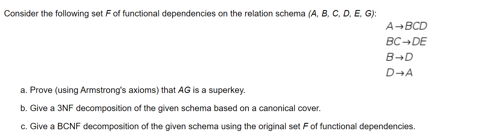 Solved Consider the following set F of functional | Chegg.com