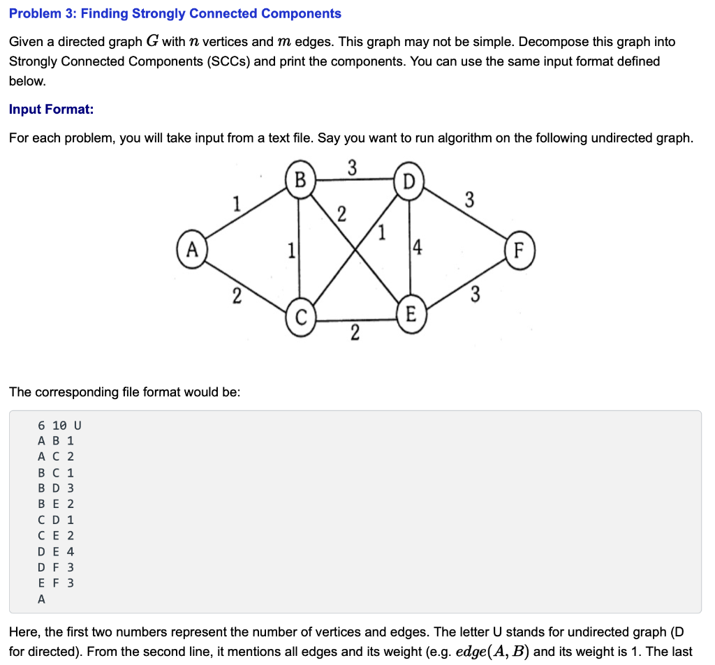 Solved For the following problem, use Python and follow the | Chegg.com