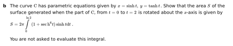 Solved b The curve C has parametric equations given by | Chegg.com
