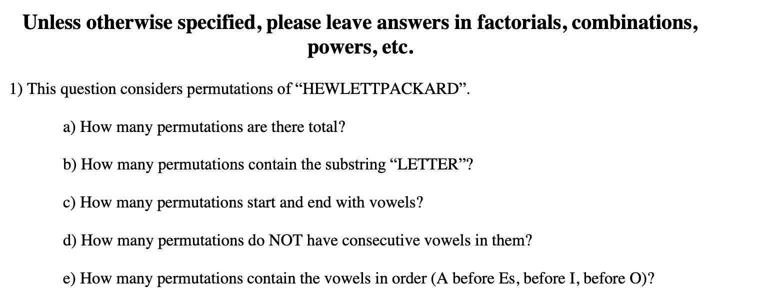 Solved Unless otherwise specified, please leave answers in | Chegg.com