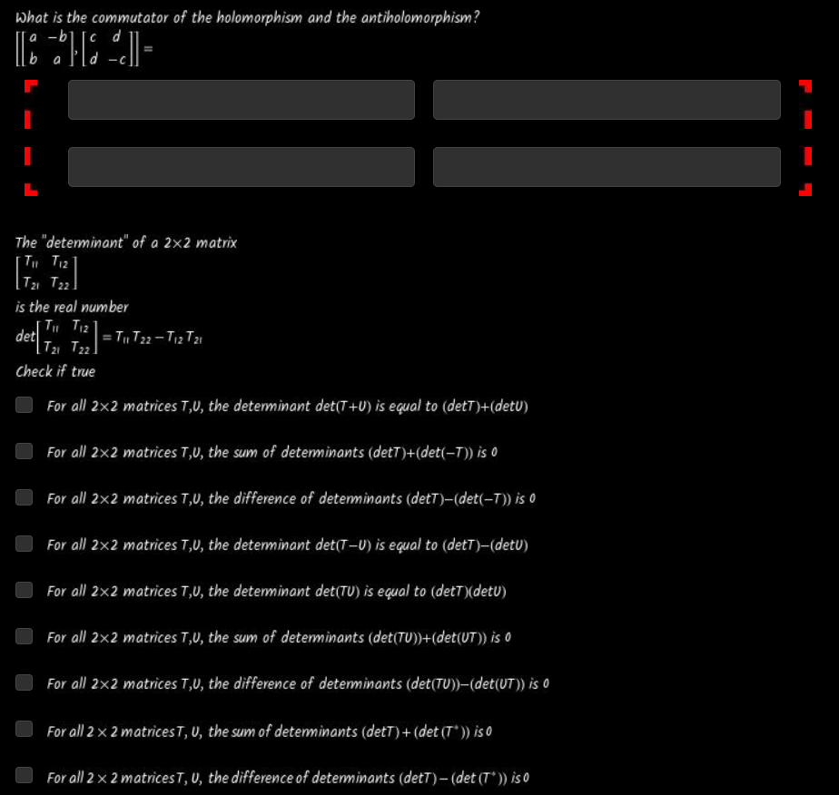 Solved What is the commutator of the holomorphism and the | Chegg.com