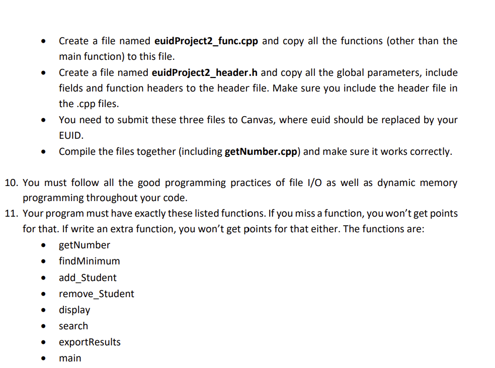 Solved PROGRAM DESCRIPTION In this project, you have to | Chegg.com