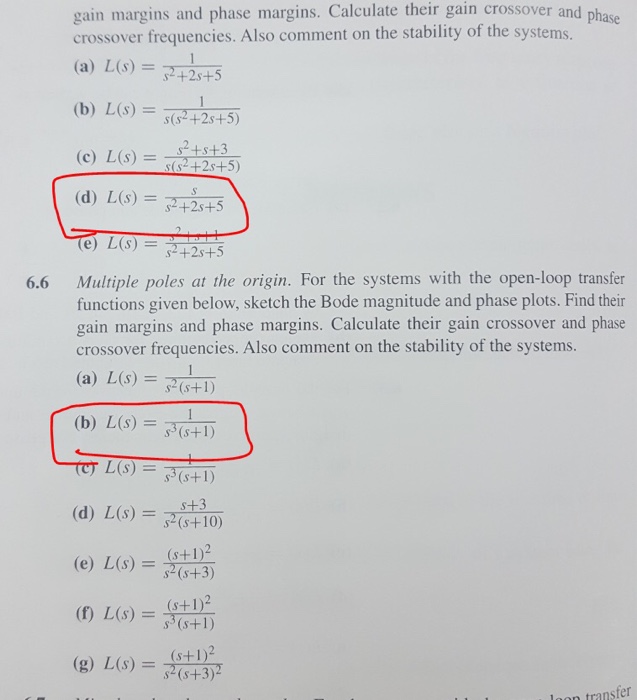 Solved systems with the open-loop transfer func Complex | Chegg.com