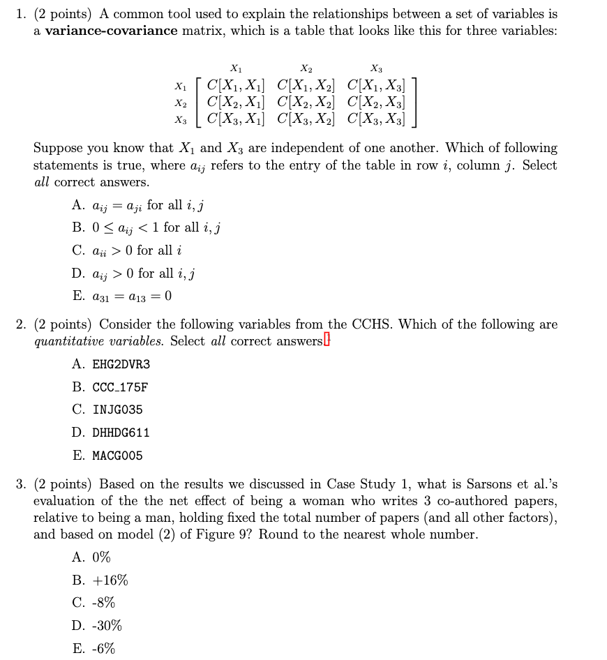Solved 1. ( 2 points) A common tool used to explain the | Chegg.com