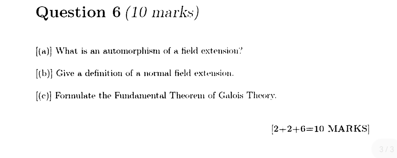 Question 6 (10 marks) [(a)] What is an automorphism | Chegg.com