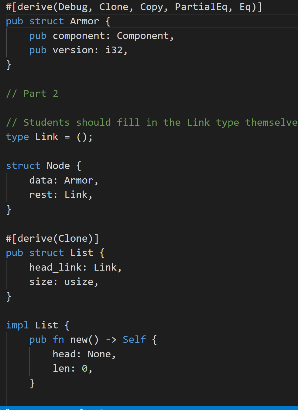 #[derive (Debug, Clone, Copy, PartialEq, Eq)] pub | Chegg.com
