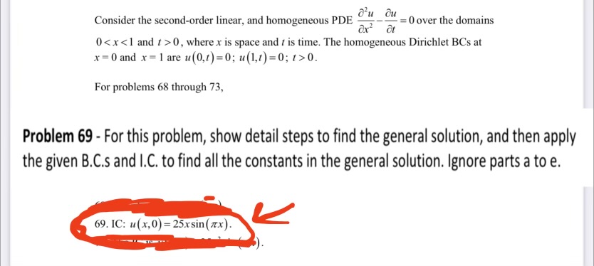 Consider the second-order linear, and homogeneous PDE | Chegg.com