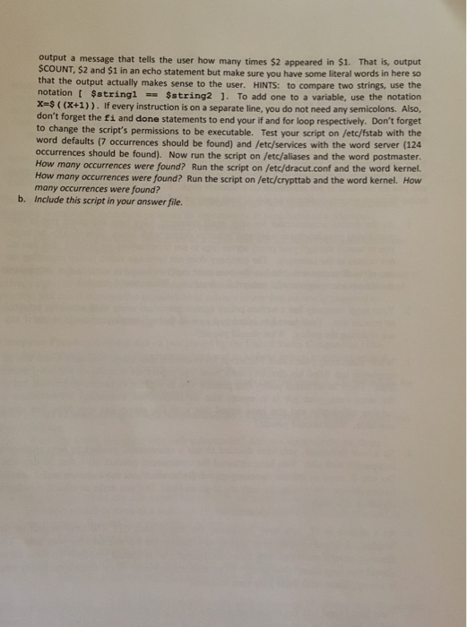 Solved 4. Let's look at a more complicated script. a. Write | Chegg.com