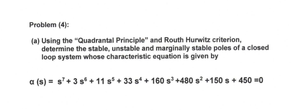 Solved Problem (4): (a) Using the “Quadrantal Principle" and | Chegg.com