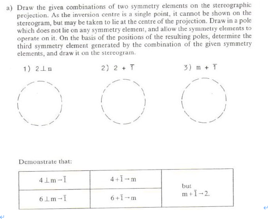 Solved a) ﻿Draw the given combinations of two symmetry | Chegg.com