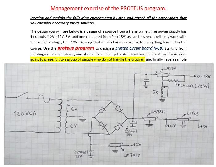 Management exercise of the PROTEUS program. Develop | Chegg.com